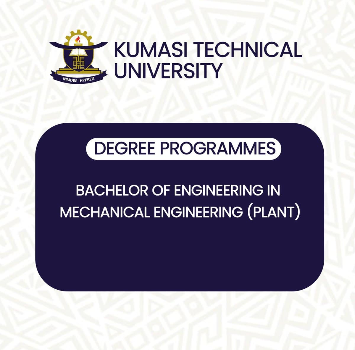 KUMASI TECHNICAL UNIVERSITY CUT OFF POINTS FOR THE 2025/2026 ACADEMIC ...
