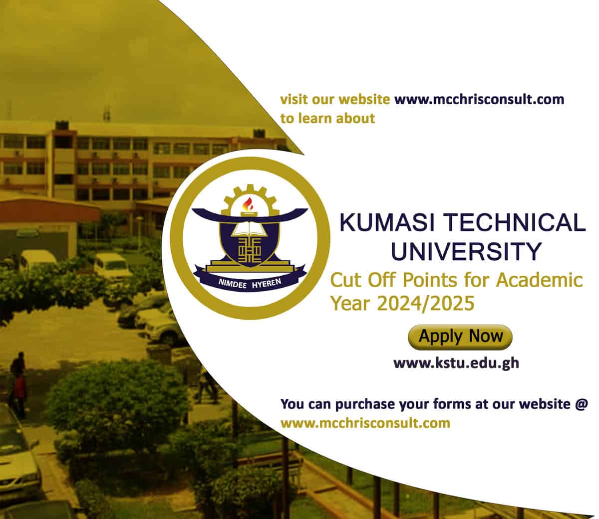 KUMASI TECHNICAL UNIVERSITY CUT OFF POINTS FOR THE 2025/2026 ACADEMIC ...